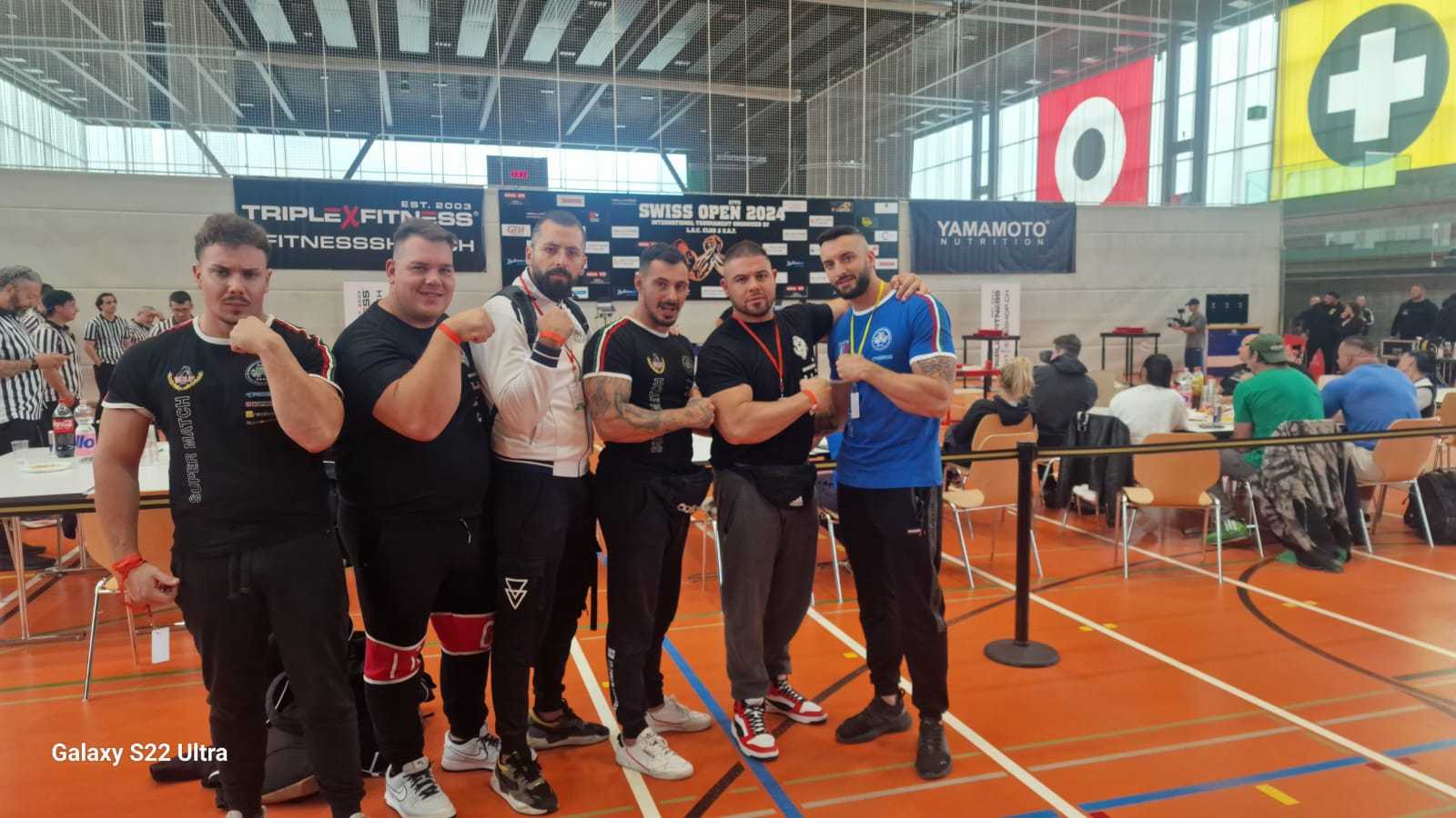Swiss Open 2024 di Arm Wrestling, i risultati della Sportproject Gym Fasano