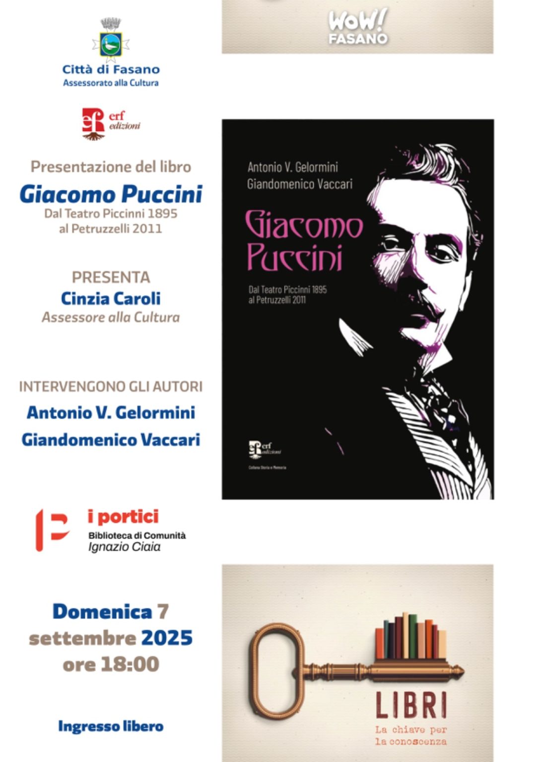 “Giacomo Puccini”, si presenta il libro di Antonio Gelormini e ...